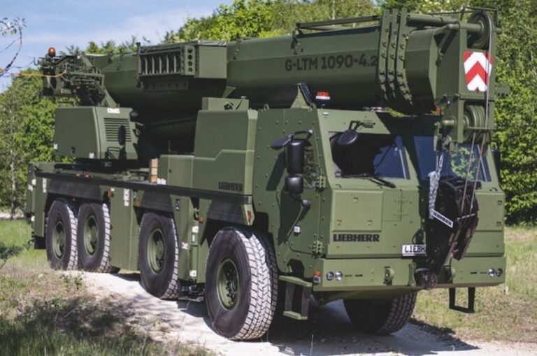 Liebherr Military Equipment (Armoured Mobile Crane G-LTM 1090 & Rescue ...